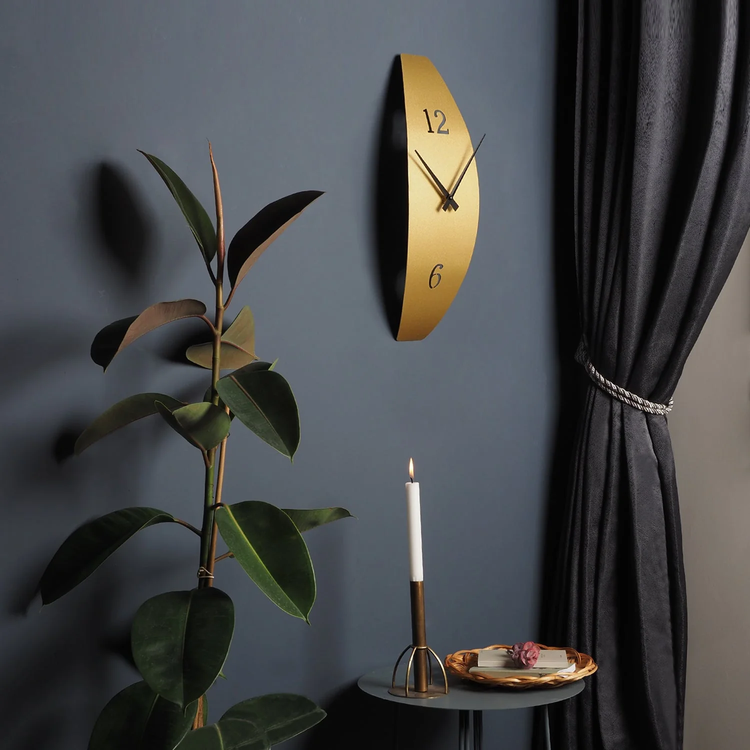 Curve Of Time Metal Wall Clock – oliveandgray