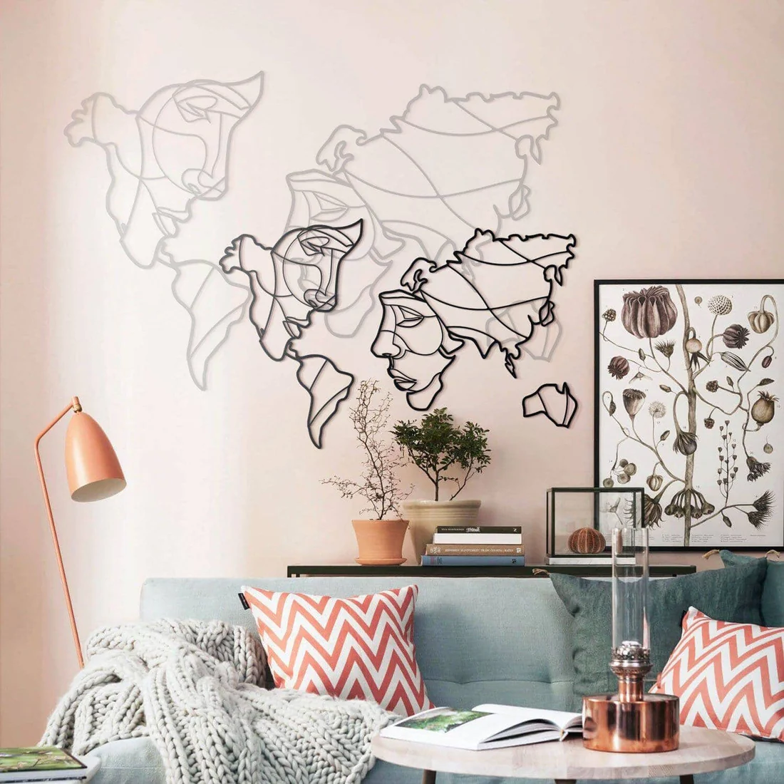 Faces of World Map – oliveandgray