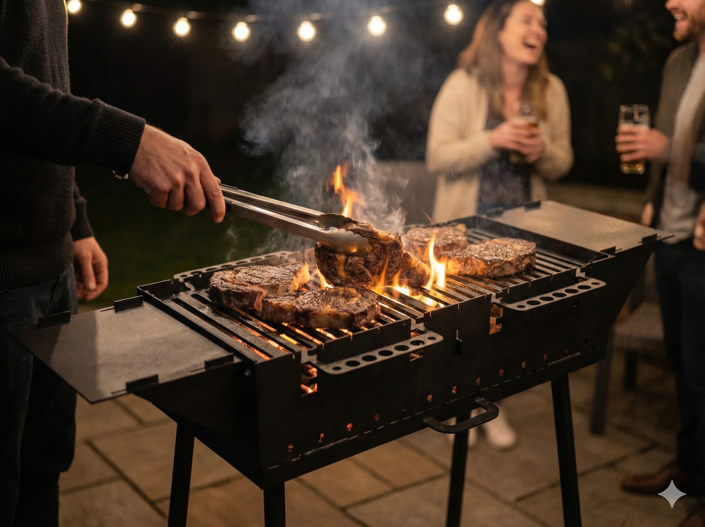 Free Standing Metal BBQ Griller – oliveandgray