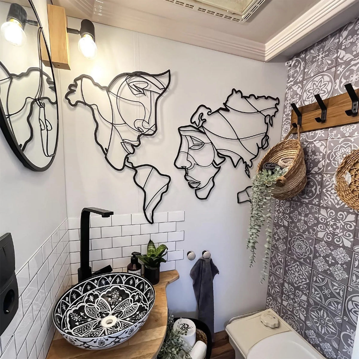 Faces of World Map – oliveandgray