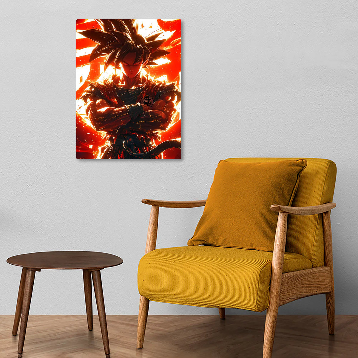 Goku: Rising from the Ashes Metal Poster – oliveandgray