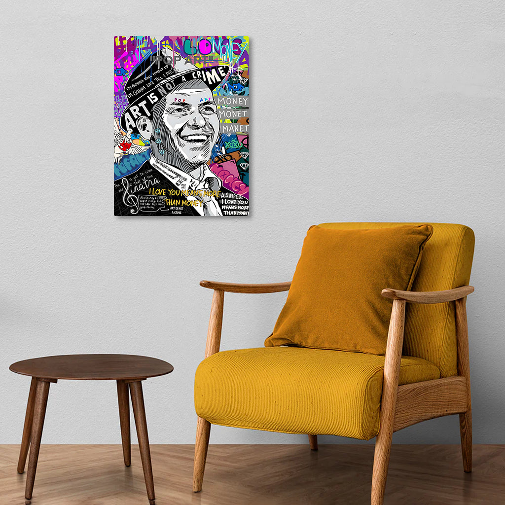 Frank Sinatra: Ol' Blue Eyes, Forever Metal Poster – oliveandgray