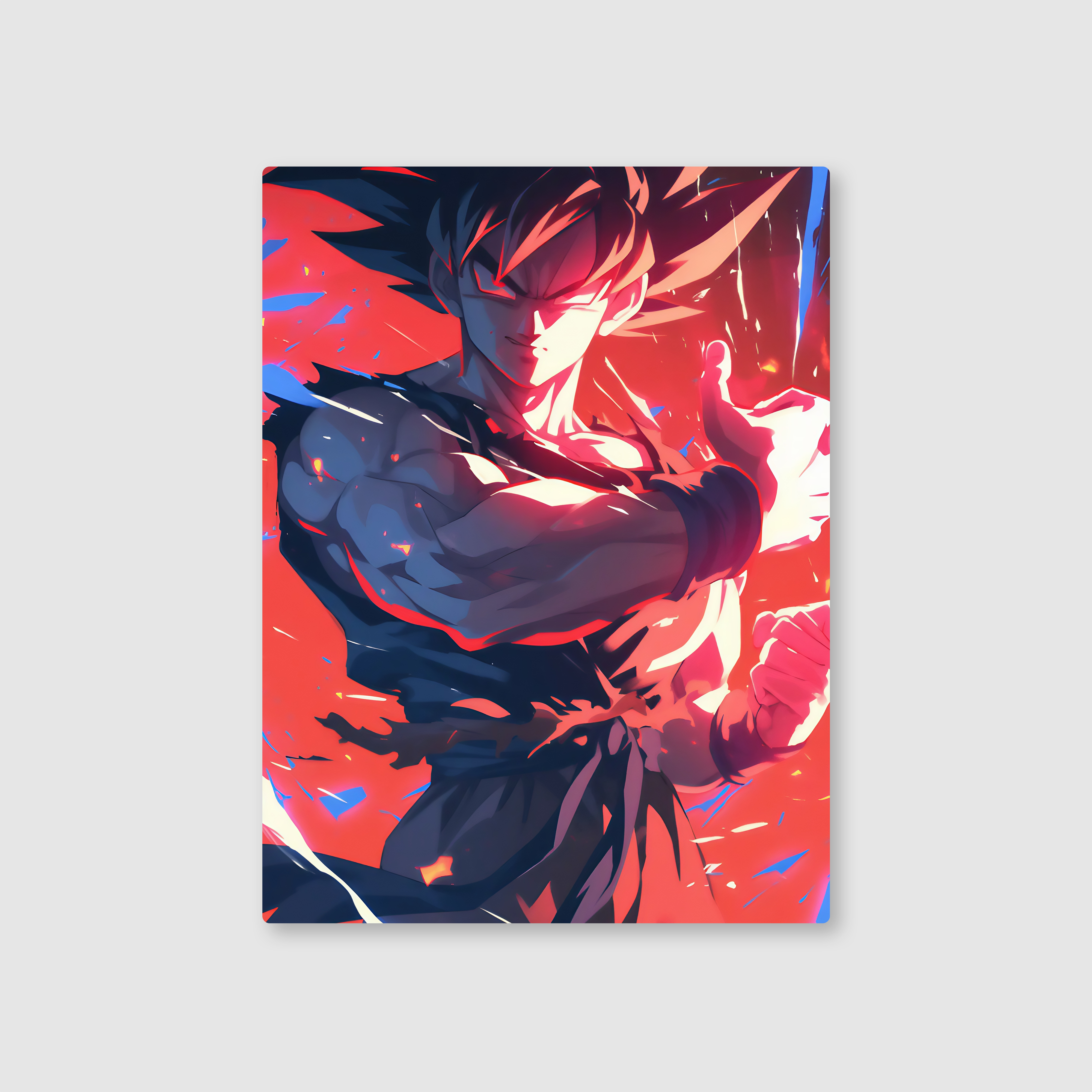 Goku: Birth of the Saiyan God Metal Poster – oliveandgray