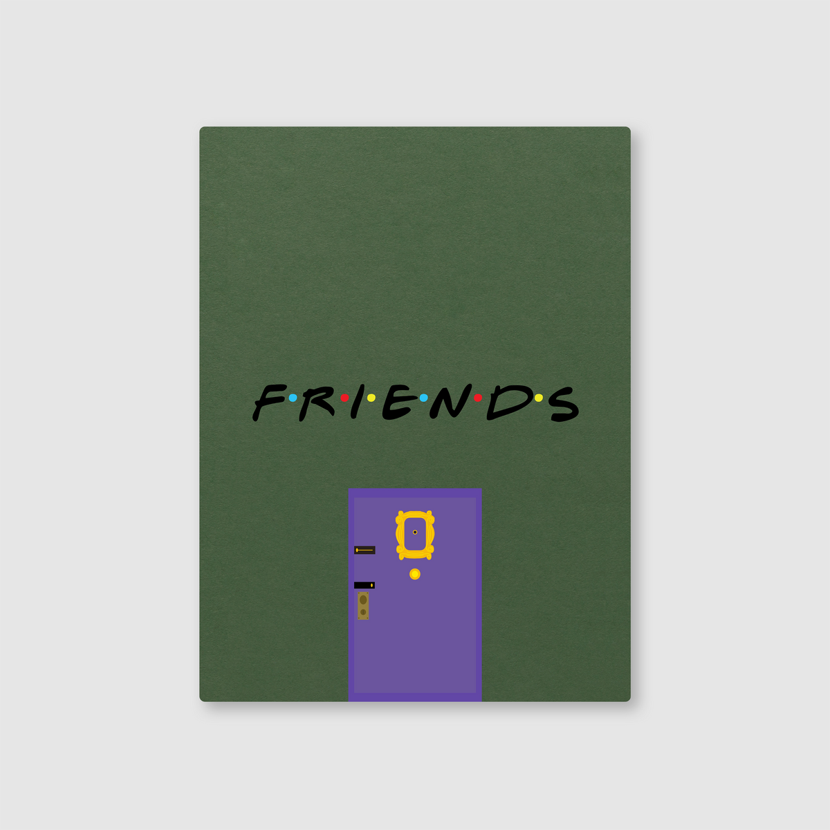 The One with the Friends Metal Poster – oliveandgray