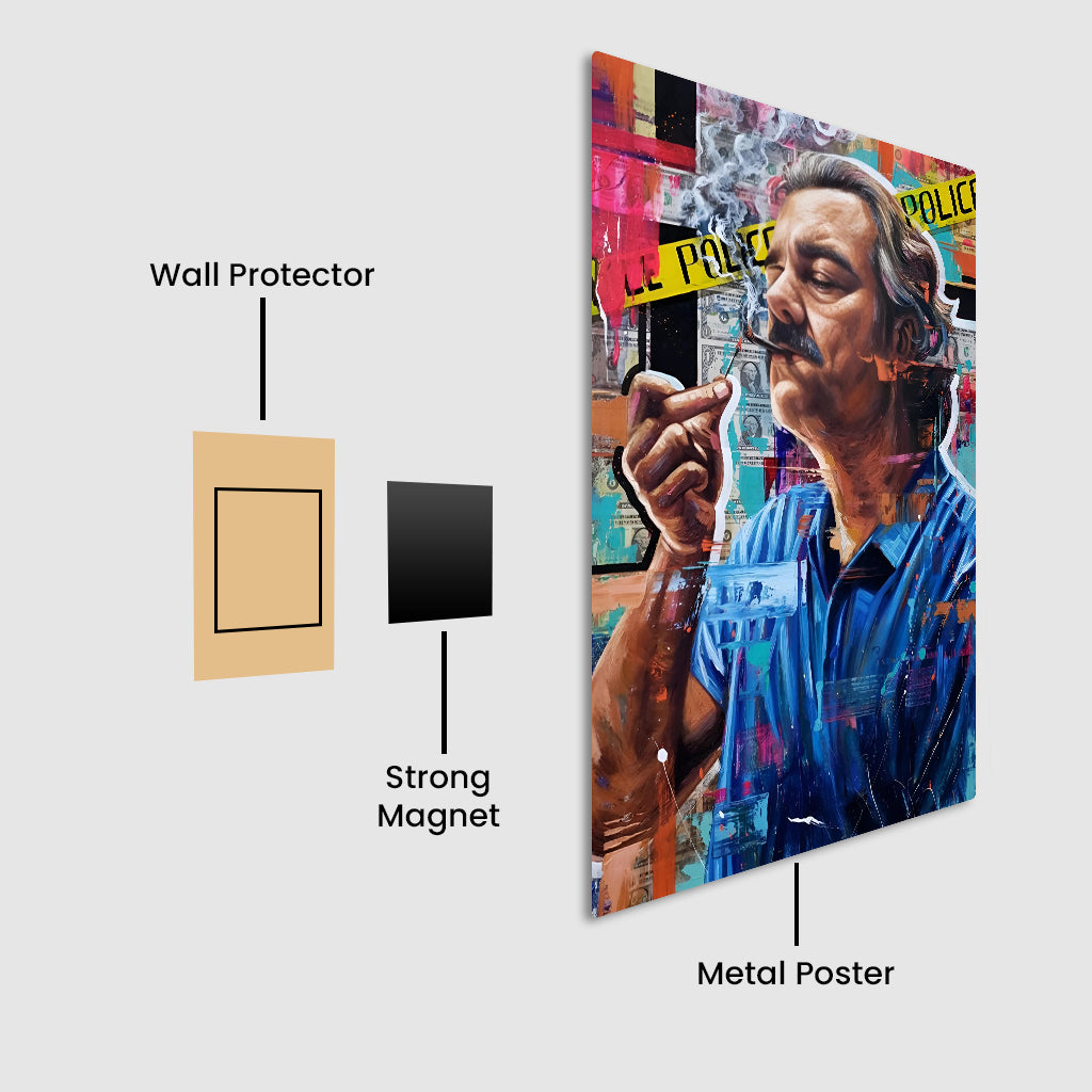 The Infamous Pablo Escobar Metal Poster – oliveandgray