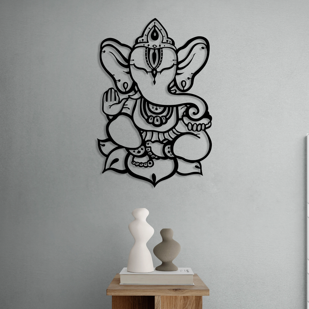Lord Ganesha Metal Wall Art - LGMWA – oliveandgray