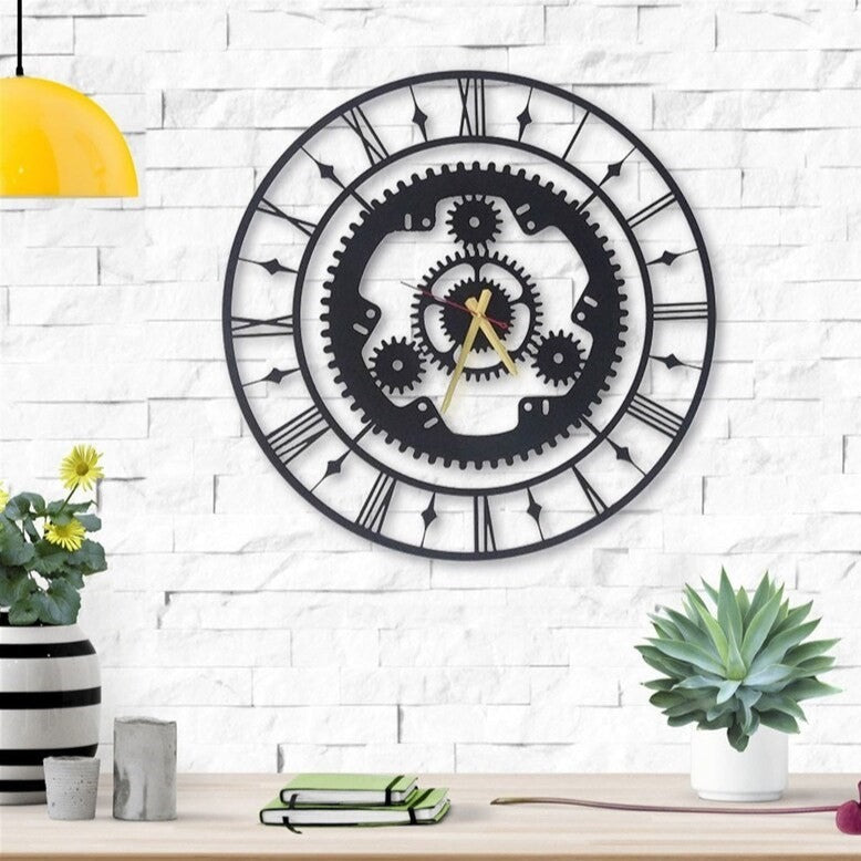 Mechanical structure wall clock – oliveandgray