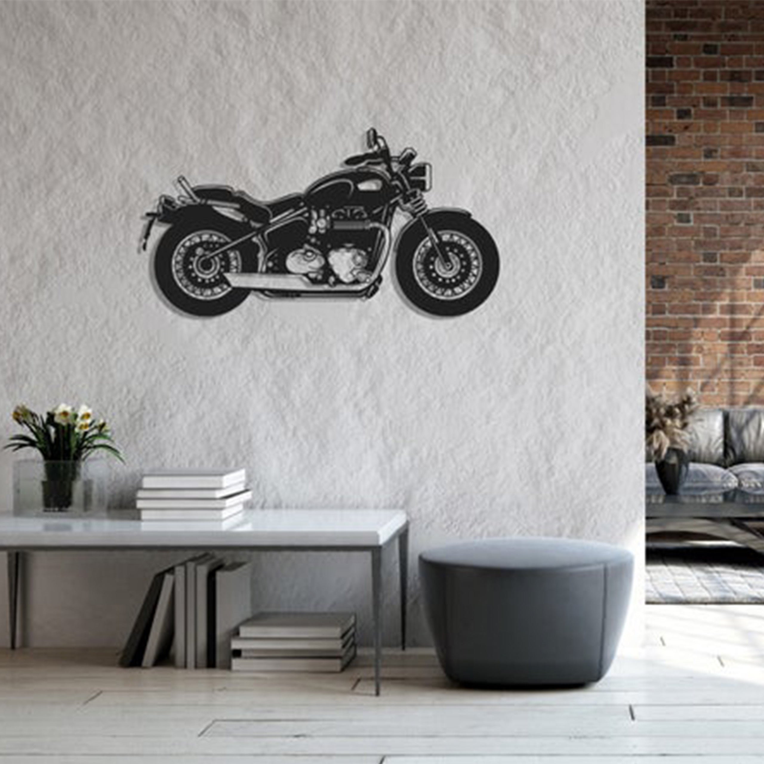 Motorcycle Metal Wall Art – oliveandgray